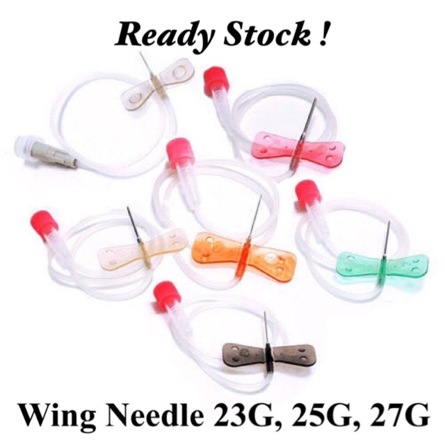 Jual JARUM SUNTIK WING NEEDLE 23G, 25G, 27G /PCS | Shopee Indonesia