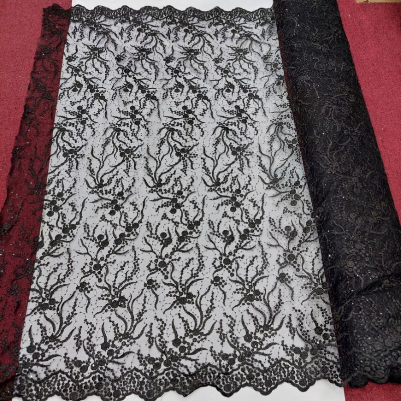 Jual Kain tile tulle brokat brokat payet mewah/ tile murah / kain ...