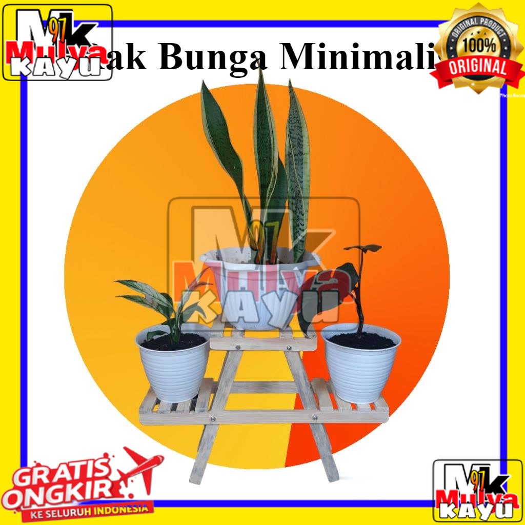 Jual Rak bunga minimalis kayu jati belanda kayu halus murah, tempat pot ...