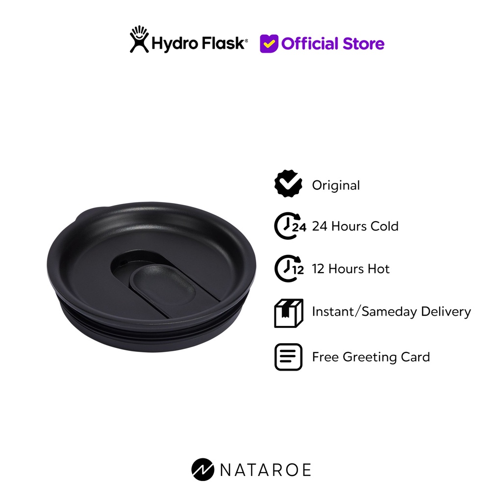 Jual Hydro Flask Medium Closeable Press In Lid Black Shopee Indonesia