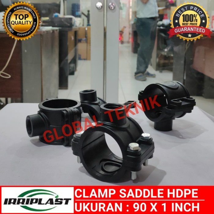 Jual Clamp Saddle Hdpe 90 x 1 Inch | saddle pipa hdpe 3 x 1" pipa | Shopee Indonesia