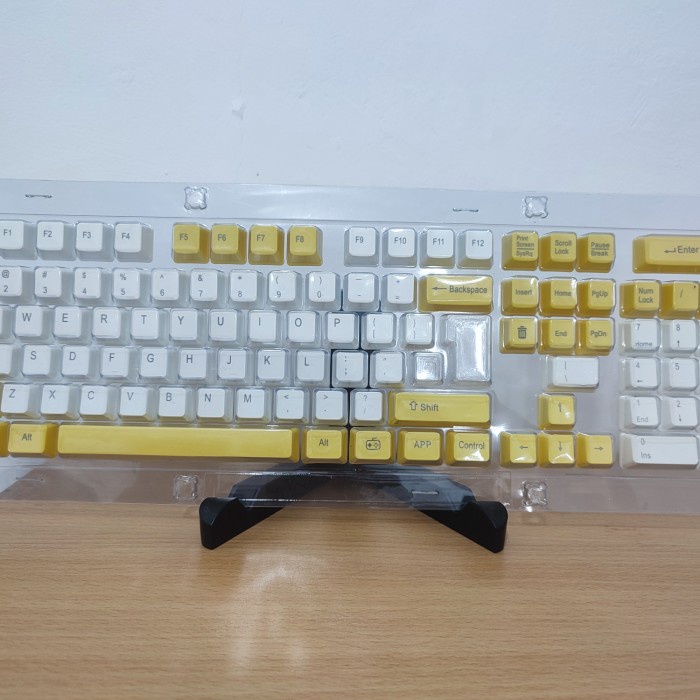 Jual CLEARANCE KEYCAPS PBT SINGLE SHOT YELLOW GREEN DARK & LIGHT ...