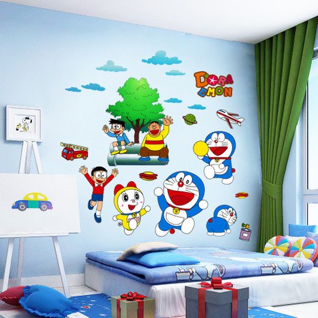 Jual JURAGAN WALL STICKER DORAEMON ANIMASI ANIME STIKER DINDING KARTUN ...