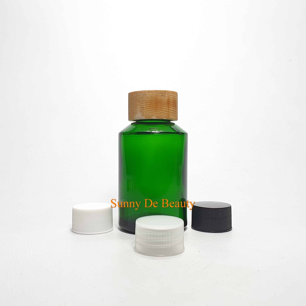 Jual Botol Kaca GD 100 Ml Hijau Original Tutup Ulir / Botol Kaca ...