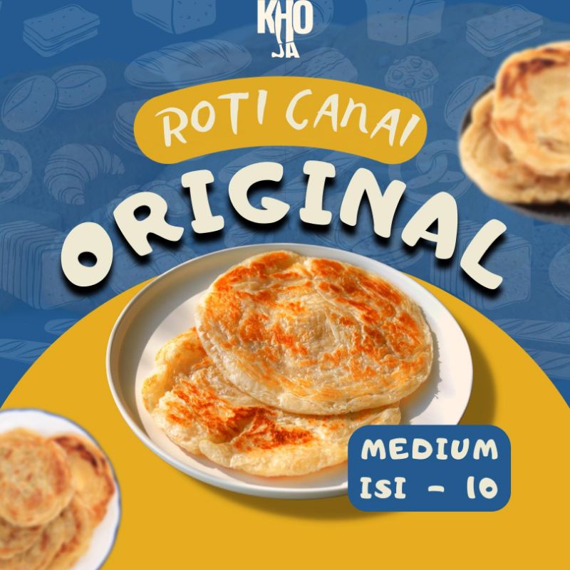 Jual Roti Canai Original Medium Isi 10 Mini Isi 20 Jumbo Isi 5