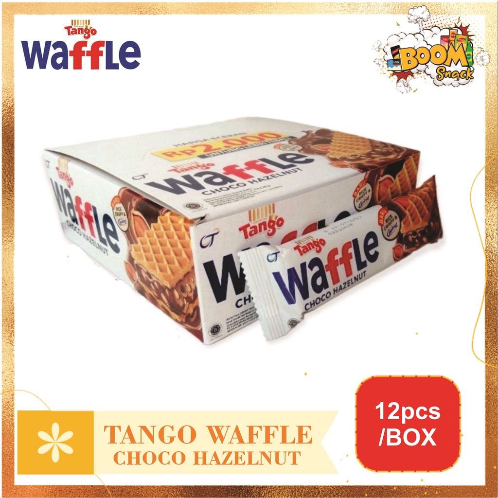 Jual BOX - Tango Waffle Choco Hazelnut isi 12pcs | Shopee Indonesia