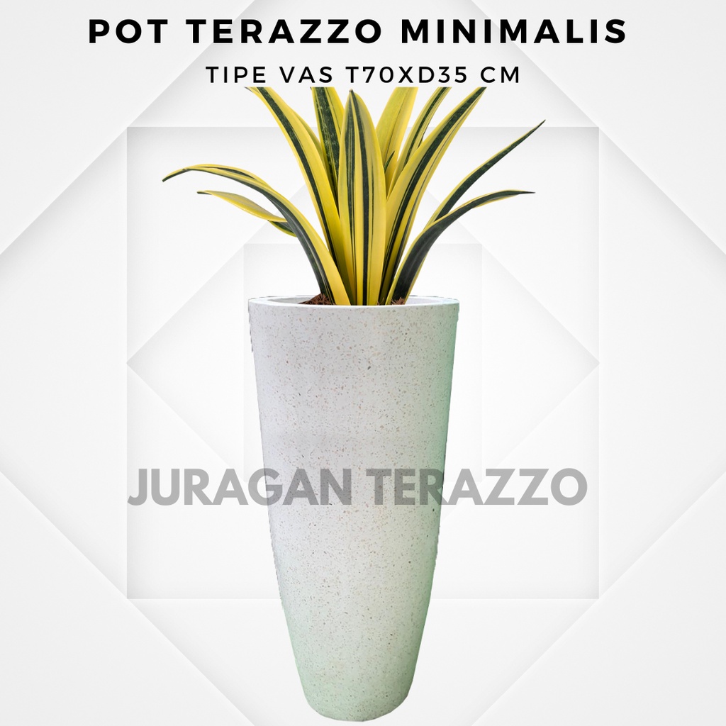 Jual POT TANAMAN TERAZZO BATU ALAM MINIMALIS UNIK MARMER JURAGAN ...