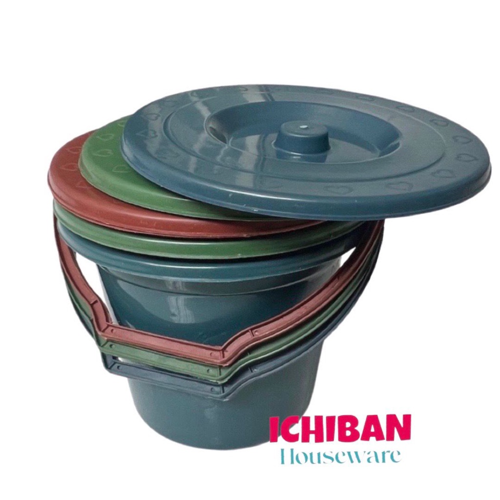 Jual Timba Air Plastik 3 Gln / Ember Air Tutup Gagang Tebal Murah ...