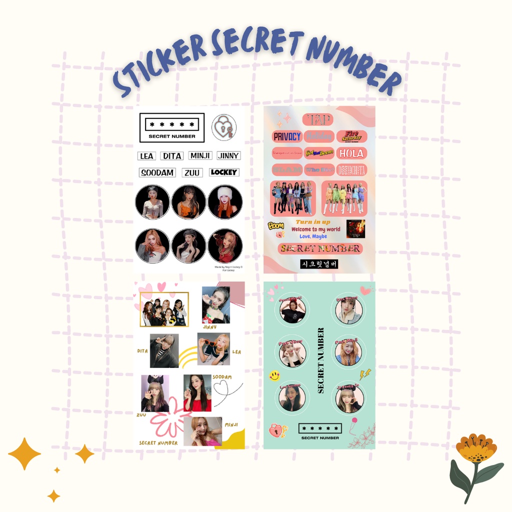 Jual Secret Number Sticker by soomjinshop | Shopee Indonesia