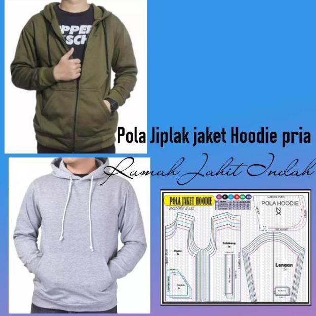 Jual pola pola baju pola jahit JAKET HOODIE DEWASA (KODE C1186) | Shopee Indonesia