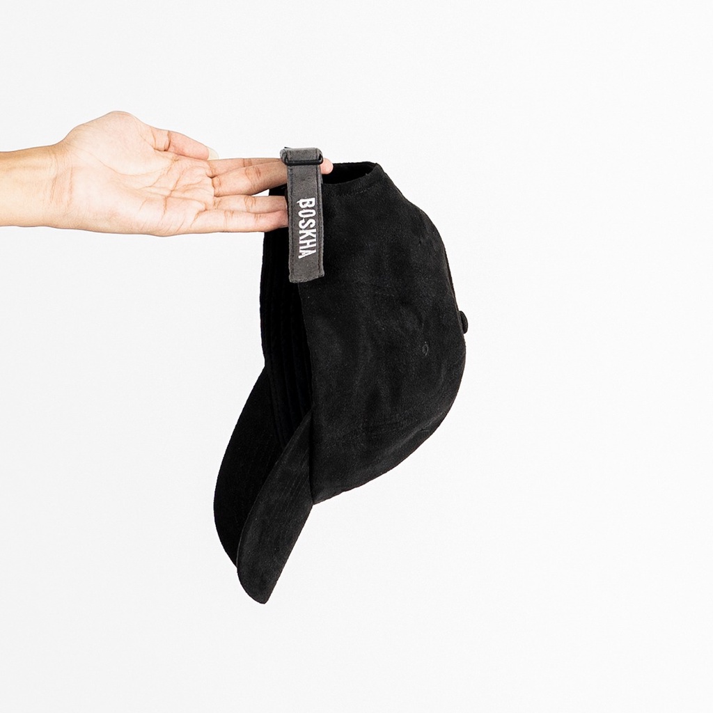 Jual Boskha Baseball Caps Back Strap Suede Bordir Basic Project | Hat ...