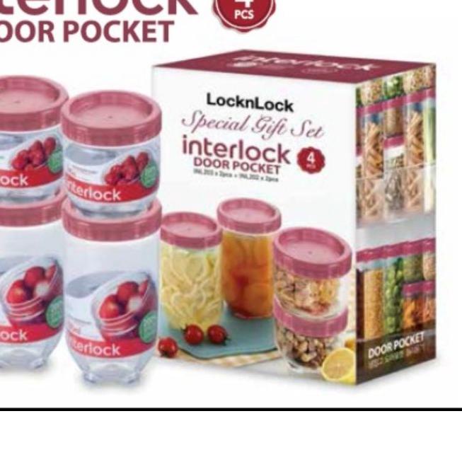 Jual ™ Lock & Lock Lock N Lock Interlock Door pocket Isi 4 Pcs special ...
