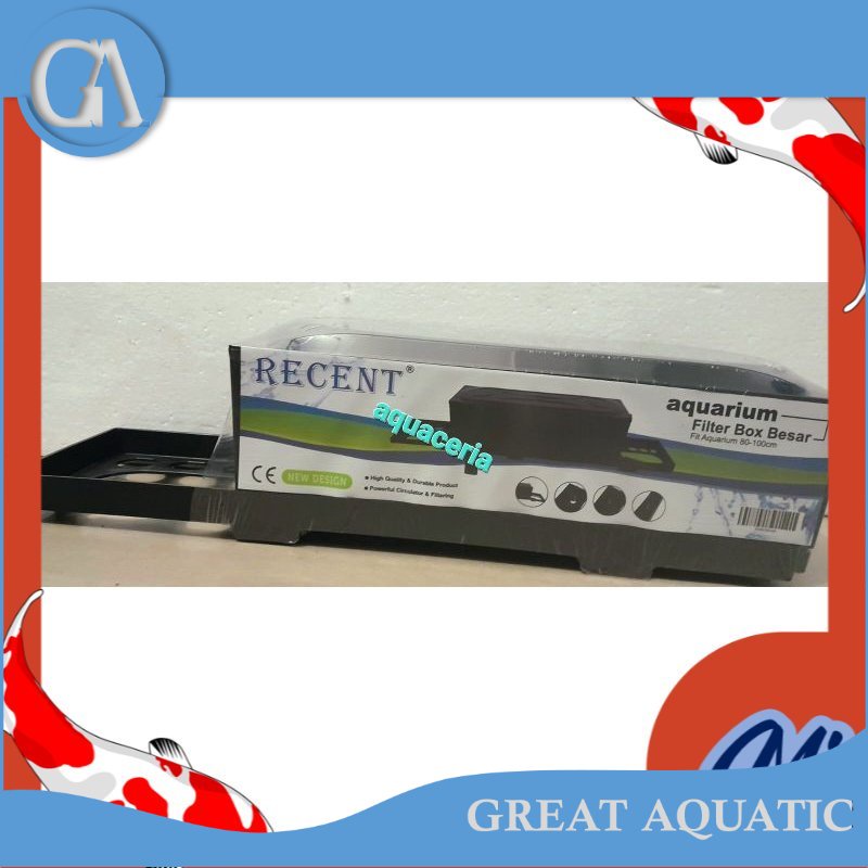 Jual filter box kosong besar recent fit aquarium 80 - 100 cm filter ...