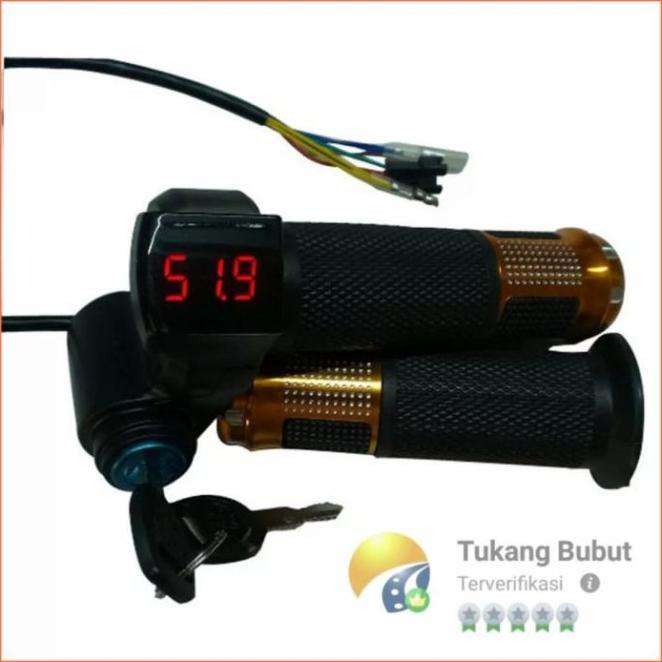 Jual Ready Handle Grip Gas Sepeda Listrik Ebike Selis Molis Digital ...