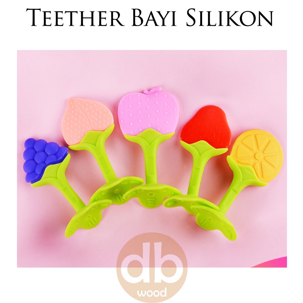 Jual Teether Bayi Silikon | Baby Fruit Teether | Shopee Indonesia