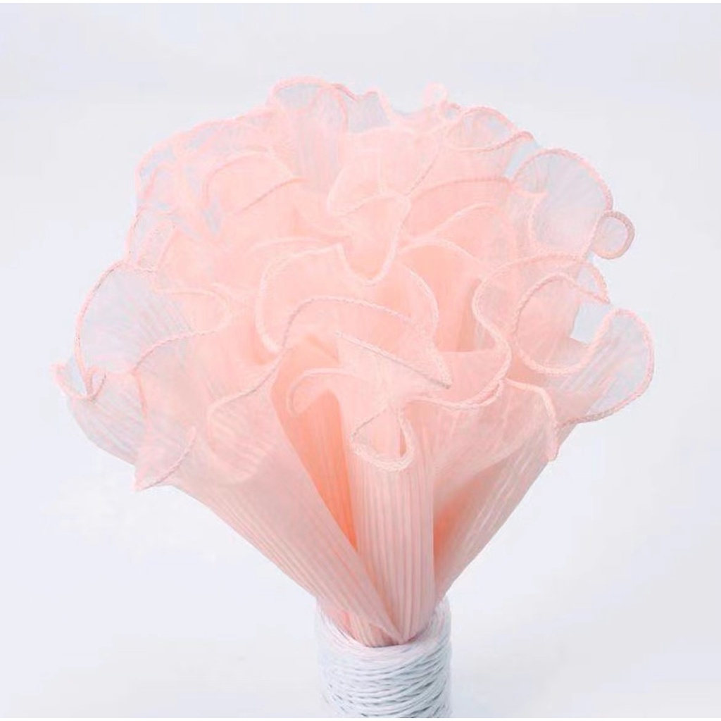 Jual [SW] 30cmx5yard CURLY MESH FLOWER WRAPPING KOREAN CURLY MESH ...