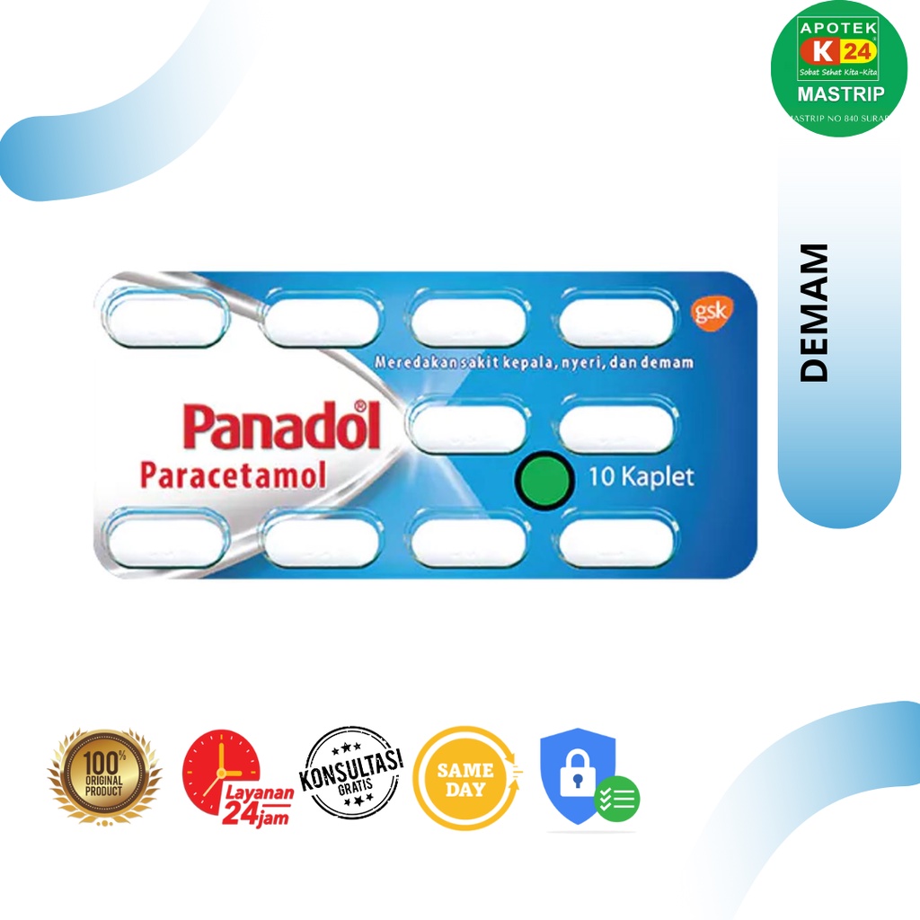 Jual Panadol Tablet / Demam / 6 Tahun-Dewasa / 10tablet | Shopee Indonesia