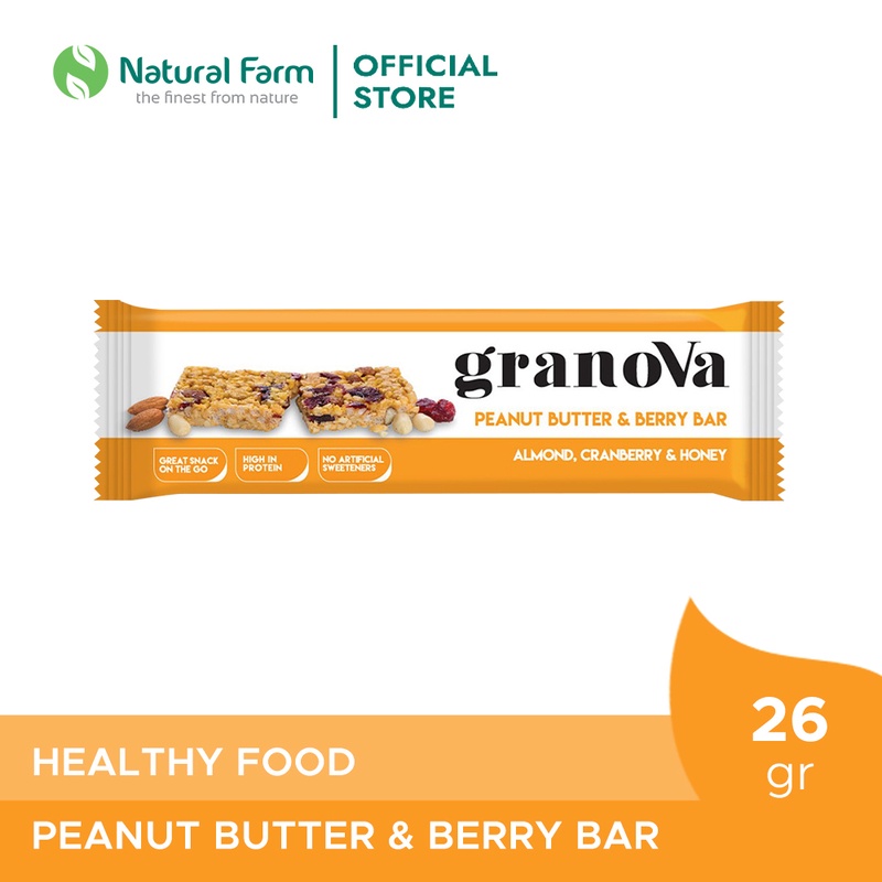 Jual Granova Granola Bar Peanut Butter & Berry - 26gr | Shopee Indonesia