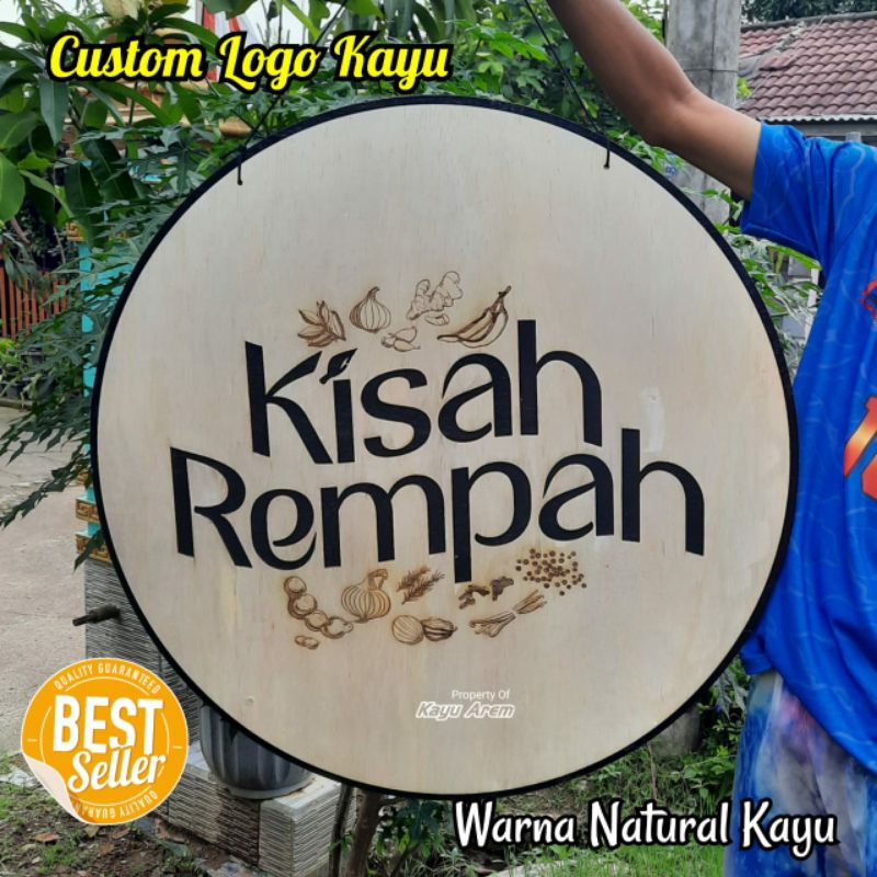 Jual Custom Sign Logo, Nama, Tulisan Kayu | Papan Penanda Cafe, Resto ...
