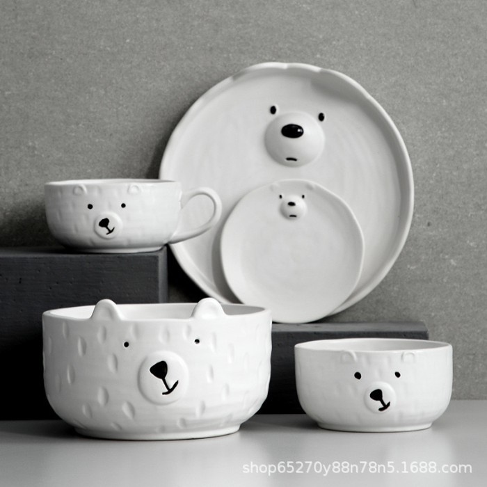 Jual Piring Polar Bear Series !! Piring Cute , Piring Impor , Kado ...