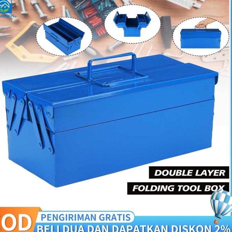 Jual ♣ Tool Box Besi 2 susun Tempat Perkakas Kerja, Tool Box Besi Dua ...
