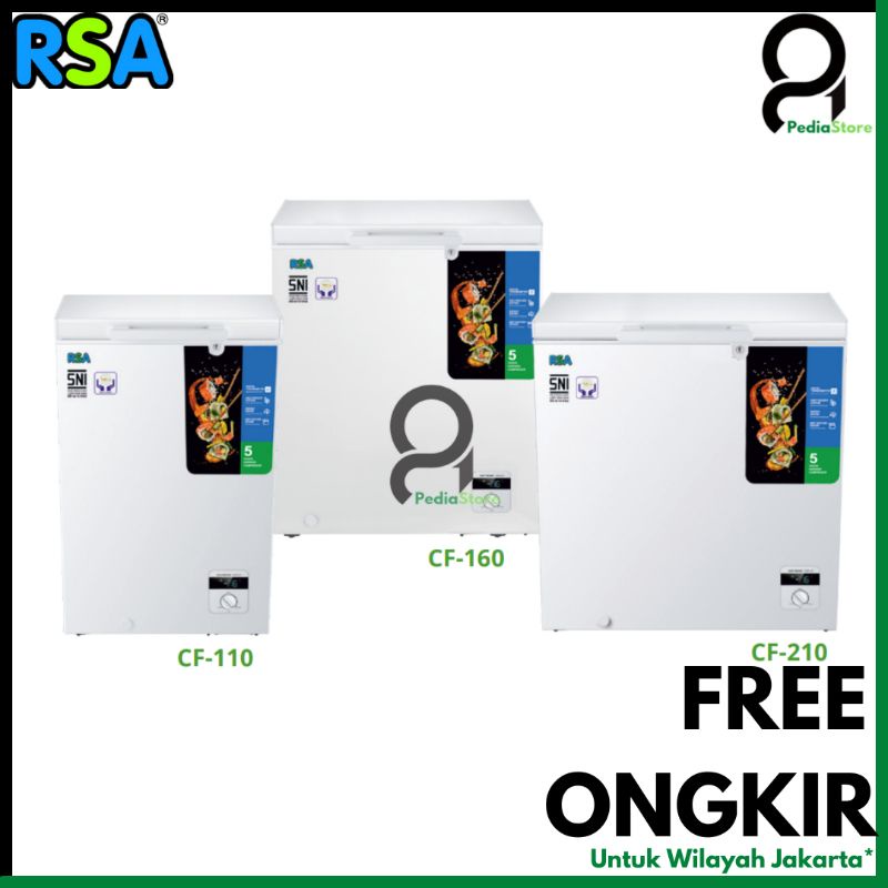 Jual RSA Chest Freezer CF-110 Freezer Box CF110 - 96 Liter - Luar Kota ...