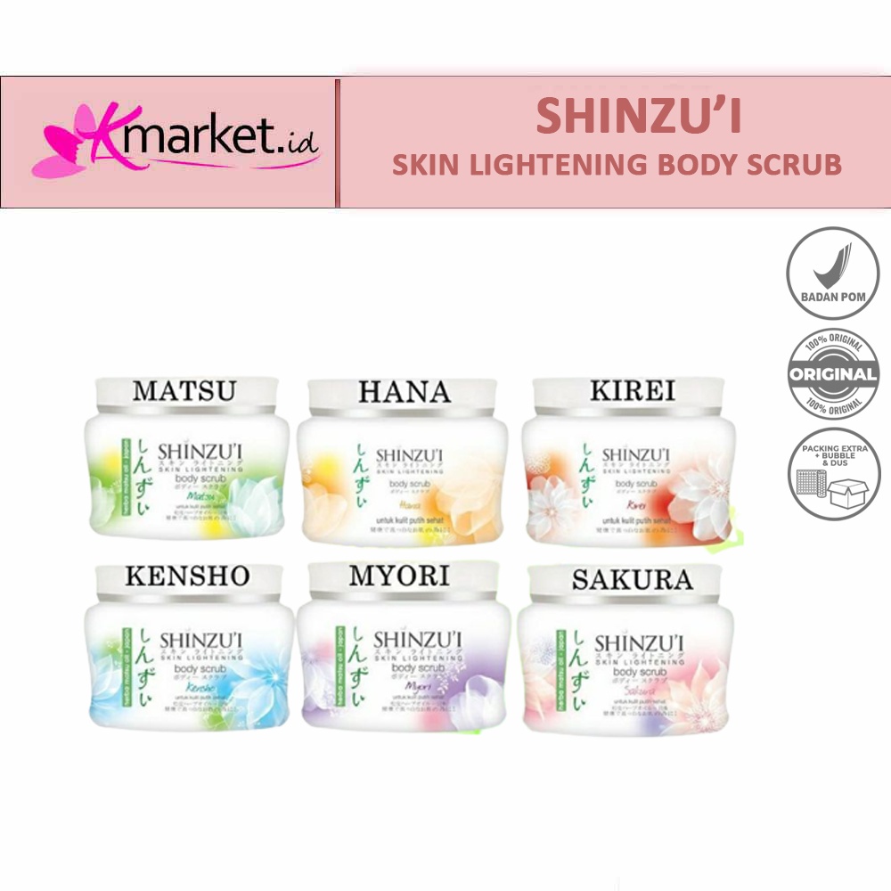 Jual SHINZUI Skin Lightening Body Scrub 120gr | 200gr | Lulur Badan ...