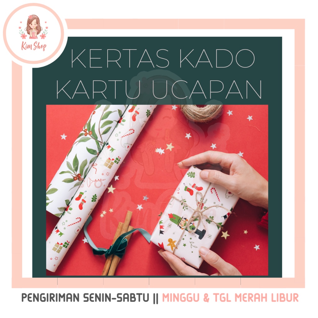 Jual KIM SHOP - Kertas Kado Kartu Ucapan Souvenir Hadiah Paper Wrapping ...