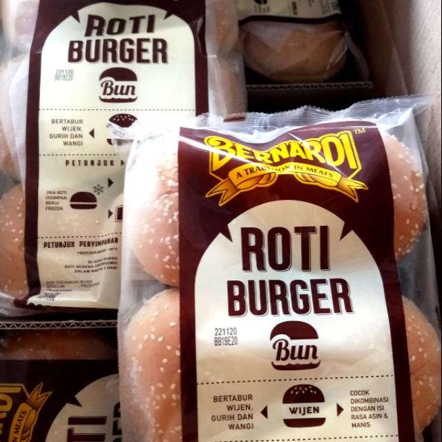 Jual Roti Burger Wijen Bernardi (6 pcs) | Shopee Indonesia