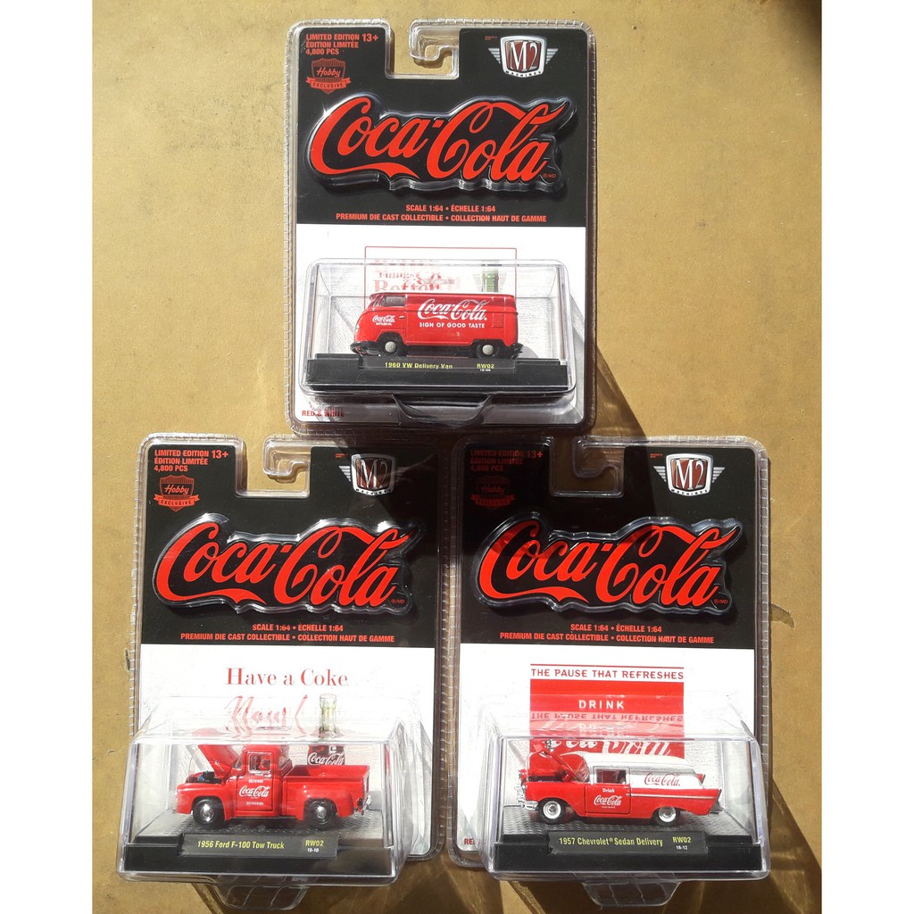 Jual M2 MACHINES COCA COLA Series 2 - VW DELIVERY VAN FORD F-100 TOW ...