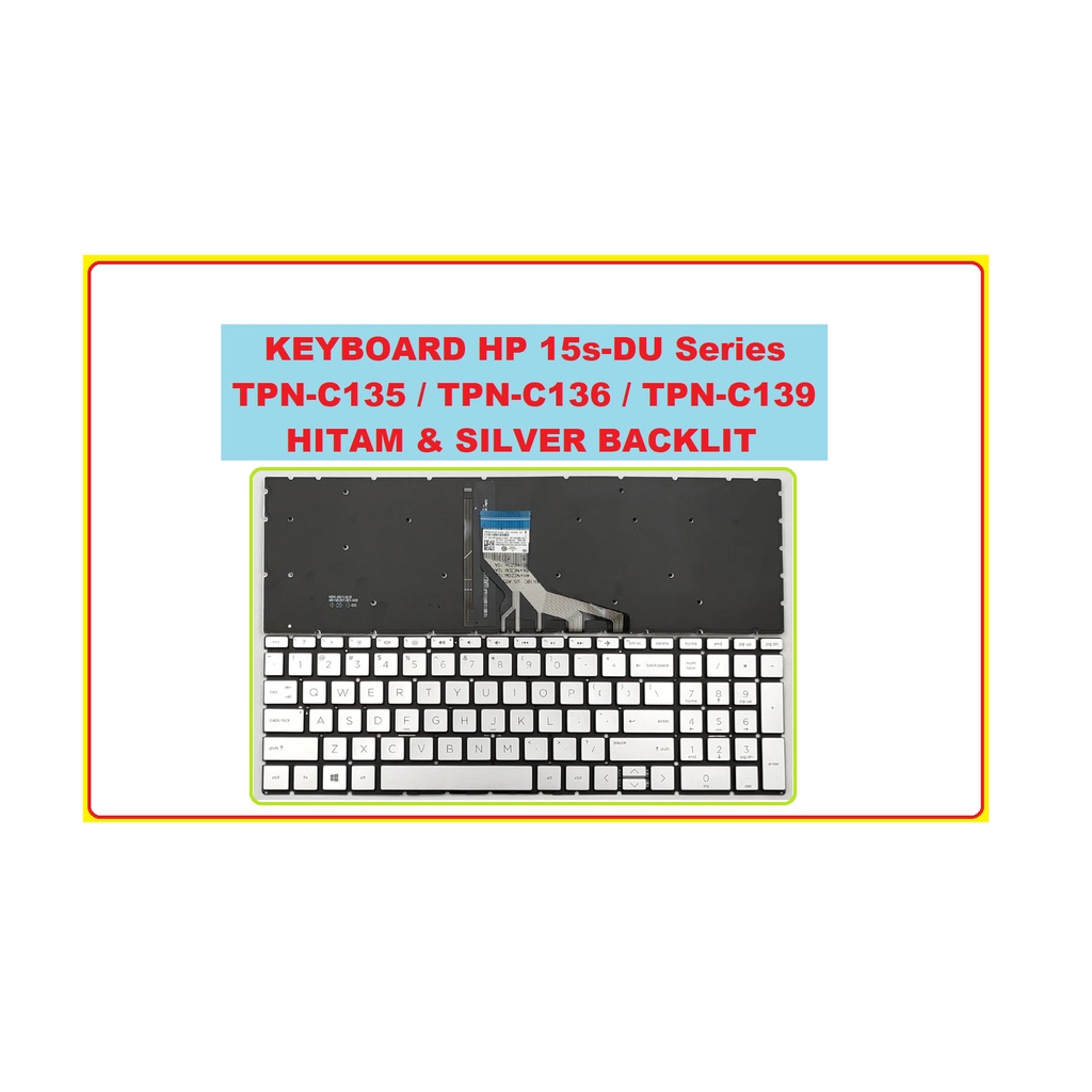 Jual Kibot keypad Keyboard Laptop Notebook HP 15s DU 15sDU 15s-DU 15s ...