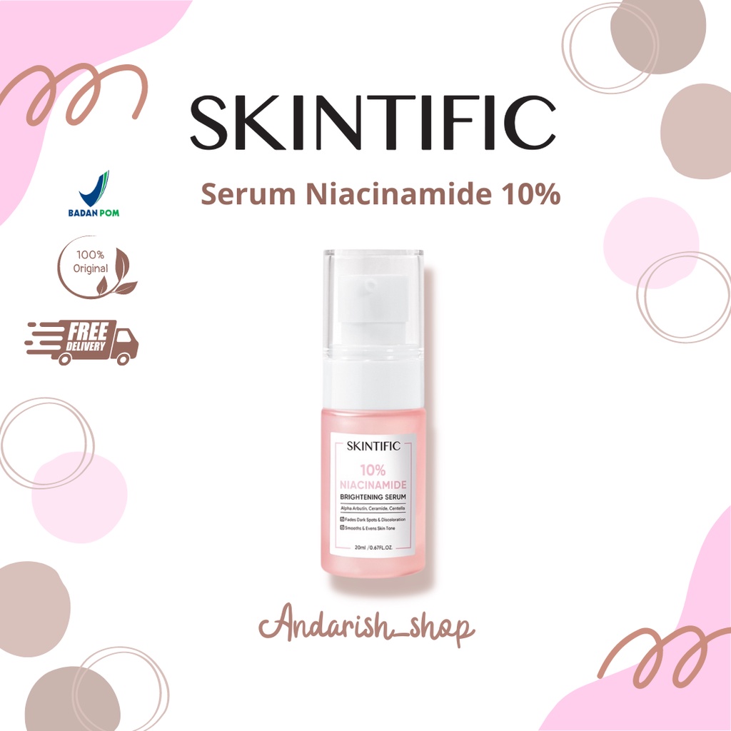 Jual SKINTIFIC - 10% Niacinamide Brightening Serum Glowing Skin and ...