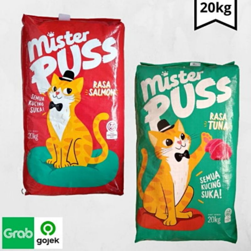 Jual Mister puss 20kg Makanan Kucing ( Dry Cat Food ) GOJEK | Shopee ...