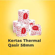 Jual Kertas Thermal 58x40mm 10 Roll/ Paper Thermal (Watermark Qasir ...