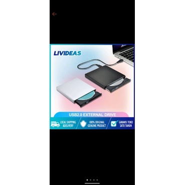 Jual CD ROM External DVD slim portable (baru satu kali pakai) | Shopee ...
