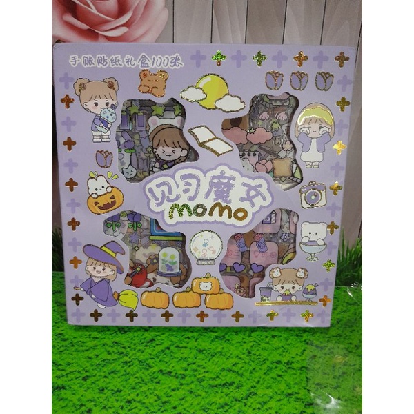 Jual Stiker Viral momo, Anne isi 100 lembar/box karakter lucu ...