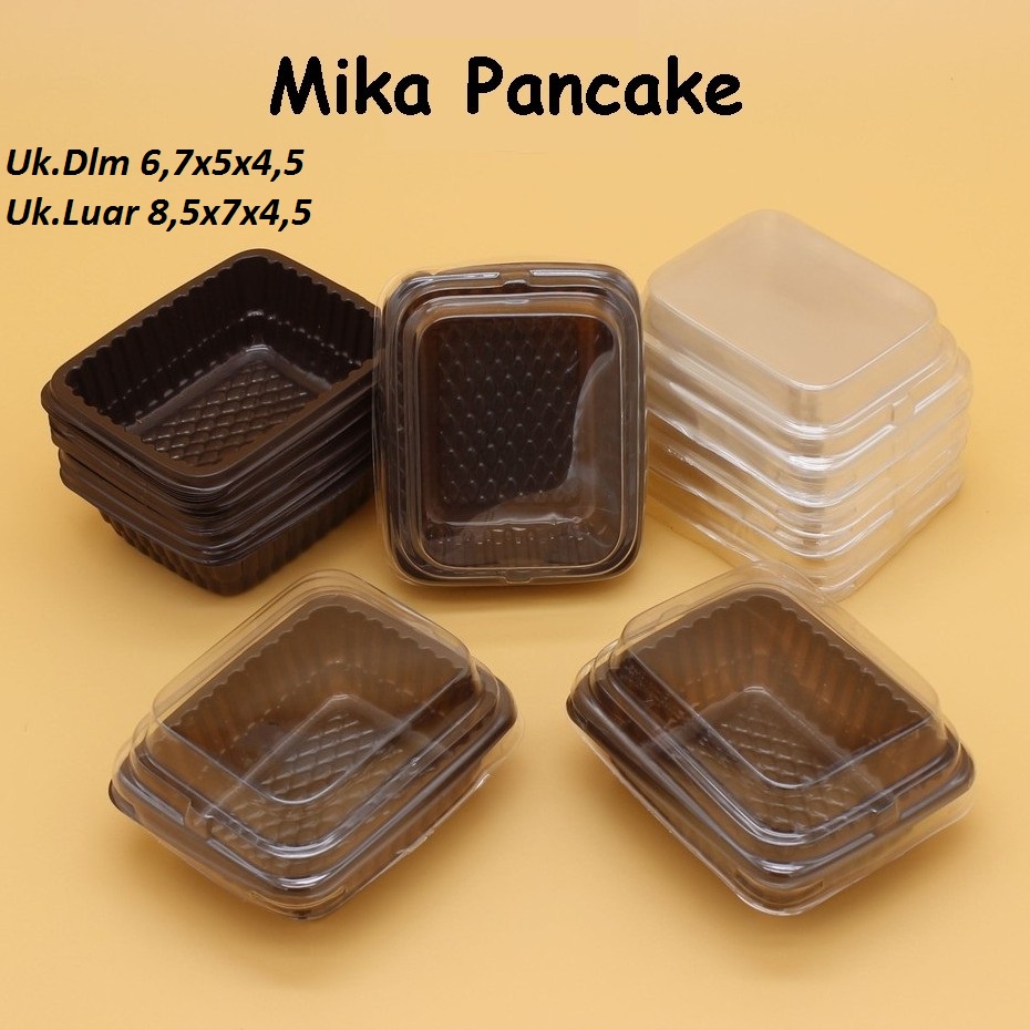 Jual Mika pancake mini alas dan tutup isi 50pcs ready warna PINK dan ...