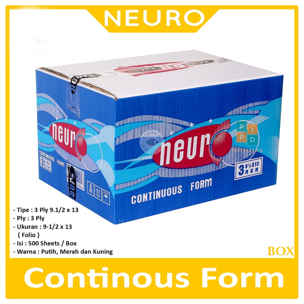 Jual NEURO - Continous Form 3 Ply 9 1/2 x 13 ( FOLIO ) Ncr - Box ...