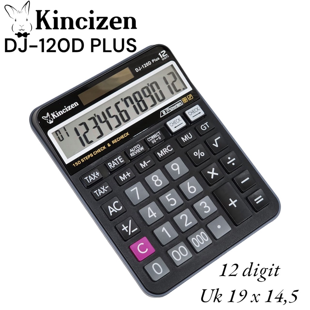 Jual Kalkulator Kincizen DJ-120D 12 DIGIT - Kalkulator casio 12 digit ...