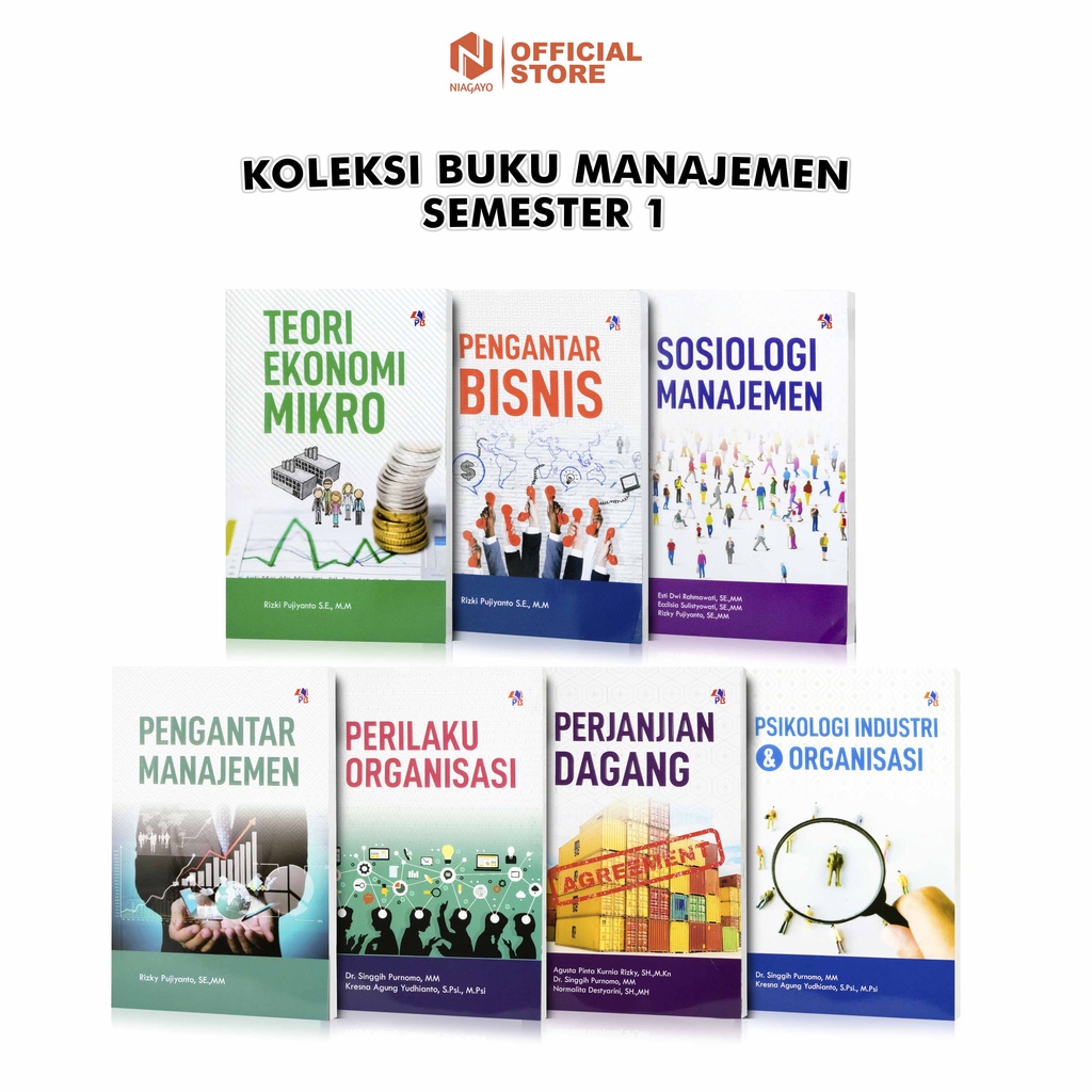 Jual Buku Manajemen Bisnis Semester 1 / Pengantar Manajemen / Perilaku Organisasi / Perjanjian ...