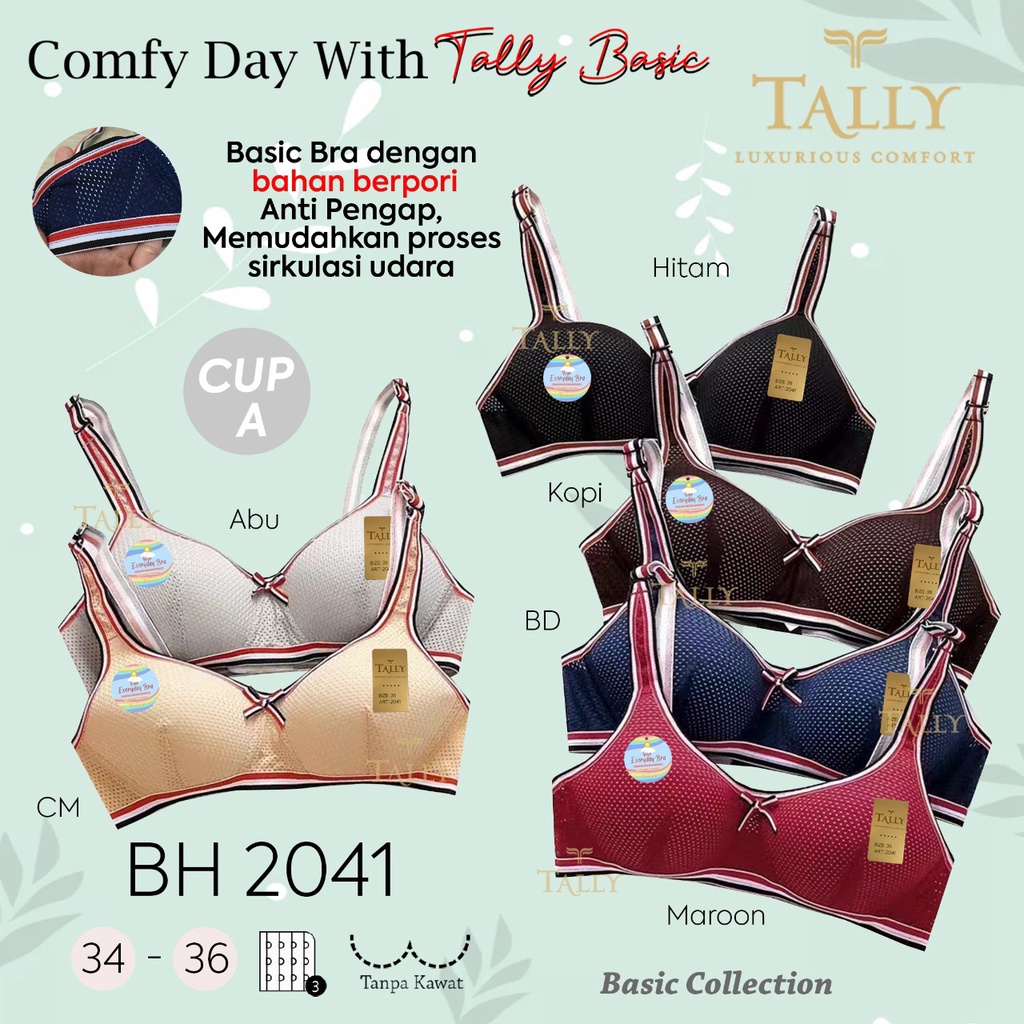 Jual Bh Bra Tally 2041 , 8248 Cup A (34-36) Kait 2 Fashion Bra | Busa ...