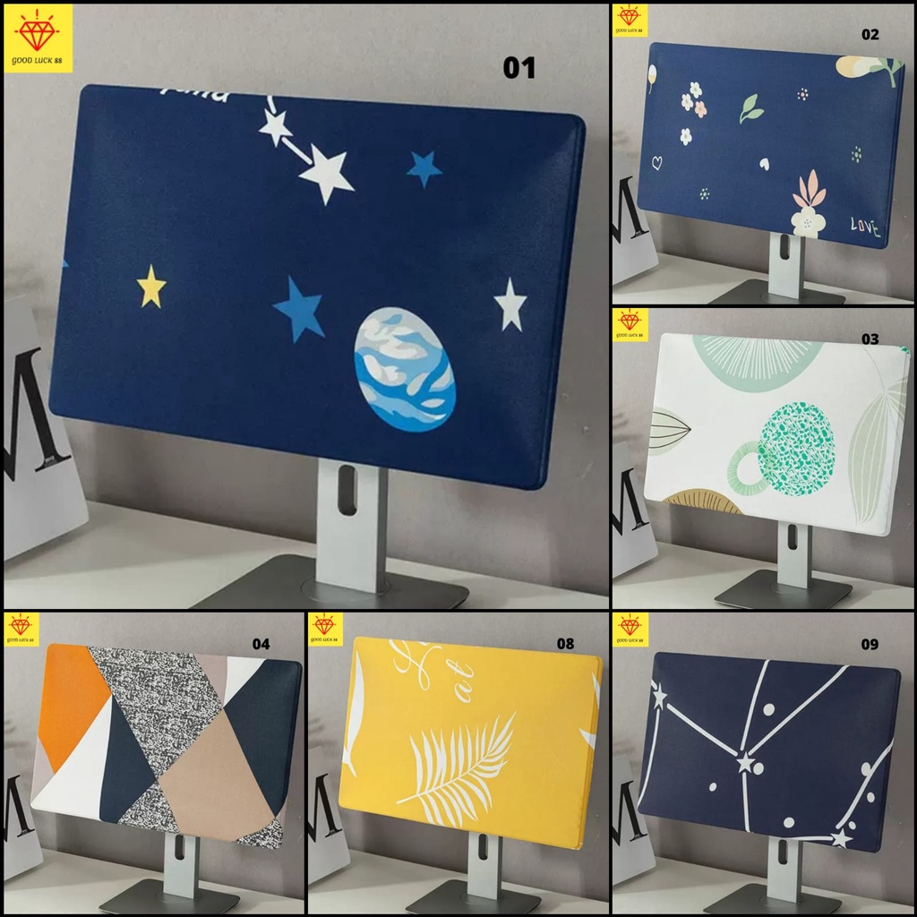 Jual Cover Komputer Penutup Layar Led Monitor Komputer Kain Elastis ...