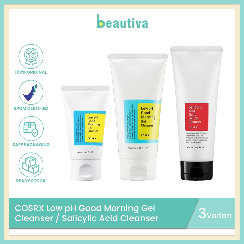 Jual COSRX Cleanser - Low pH Good Morning Gel Cleanser - Salicylic Acid Gentle Cleanser | Shopee ...