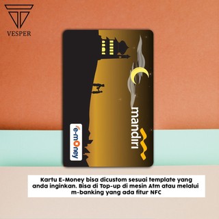 Jual kartu emoney custom cetak 1&2 sisi / custom print uv emoney (BISA ...