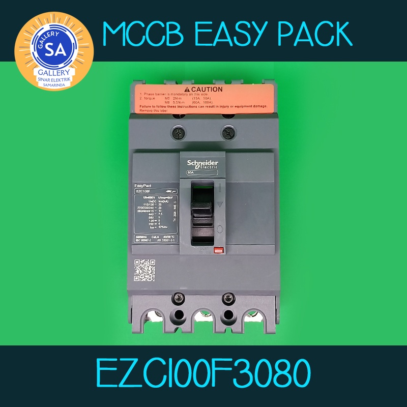 Jual SCHNEIDER MCCB EZC100F 3P 80A EZC100F3080 | Shopee Indonesia
