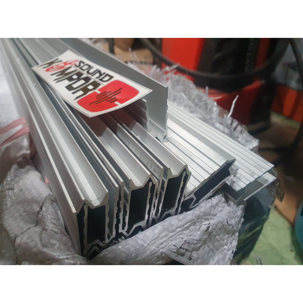 Jual List Alumunium U list Hardcase siku U Alumunium panjang 3 meter ...