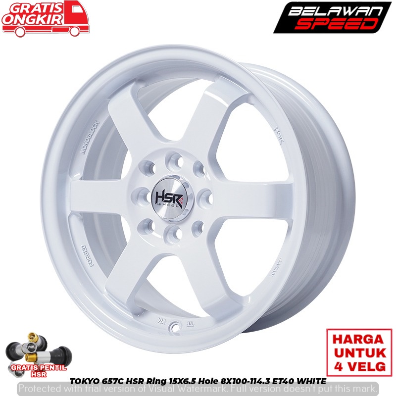 Jual VELG MOBIL MODIFIKASI PELEK RACING RING 15 HSR TOKYO PCD 4X100/114,3 UNTUK BRIO CALYA SIGRA ...