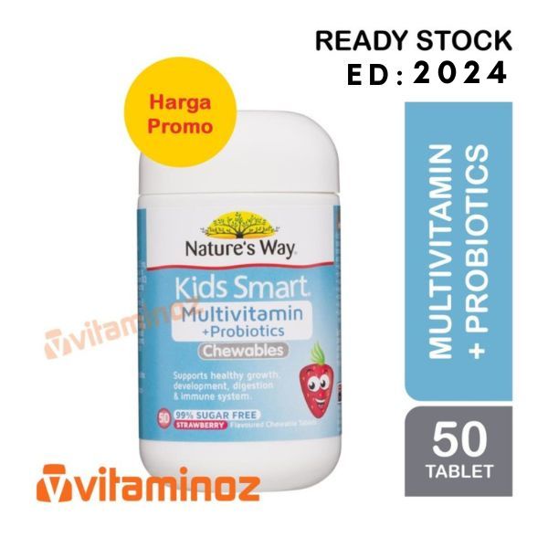 Jual Nature's Way Kids Smart Multivitamin + Probiotic - 50 Chewable ...