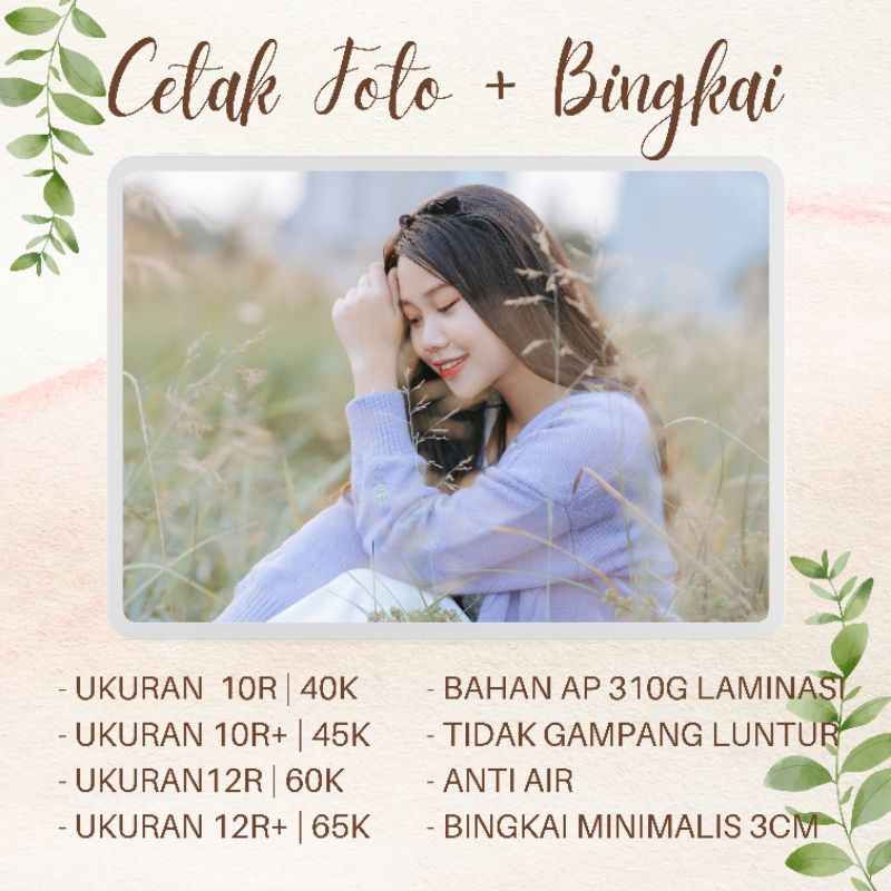 Jual Cetak foto + bingkai 10R, 12R Glosy | Shopee Indonesia