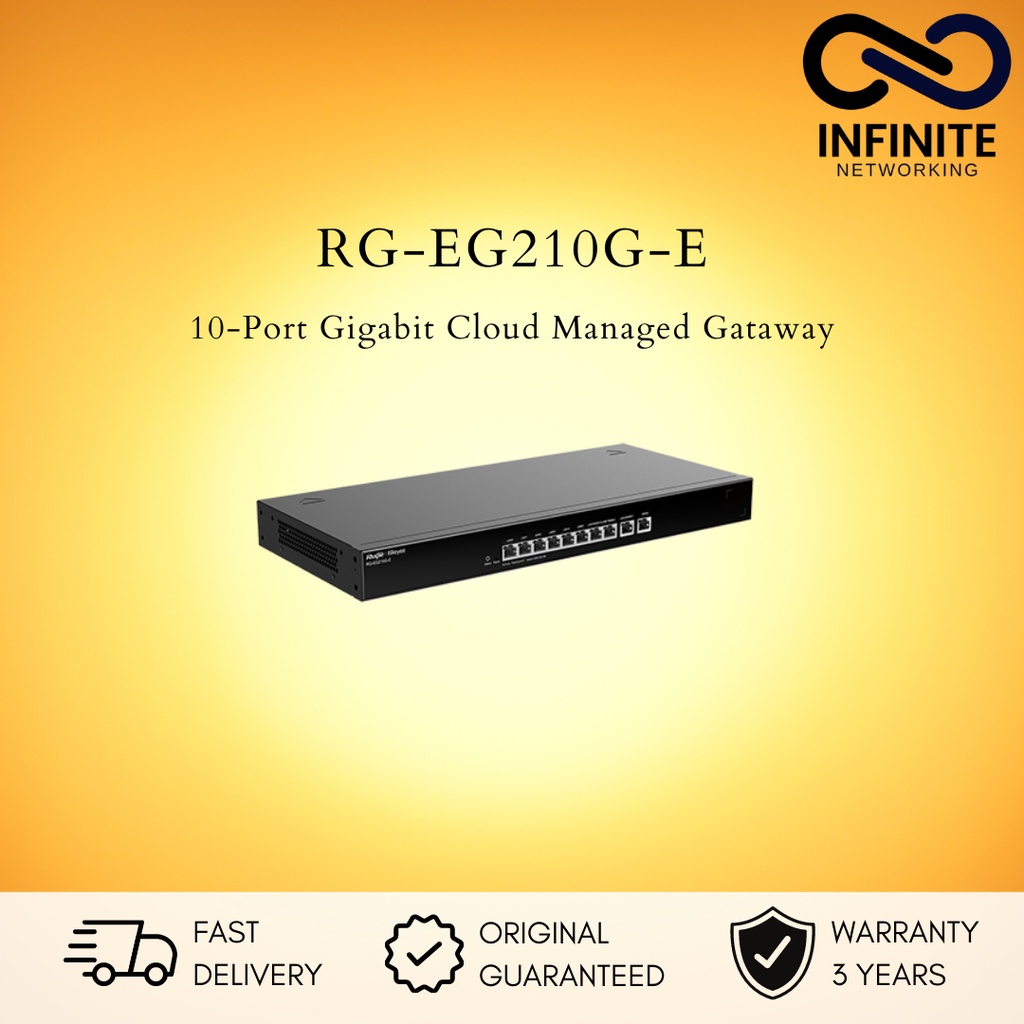 Jual RUIJIE REYEE RG-EG210G-E 10-Port Gigabit Cloud Managed Router ...